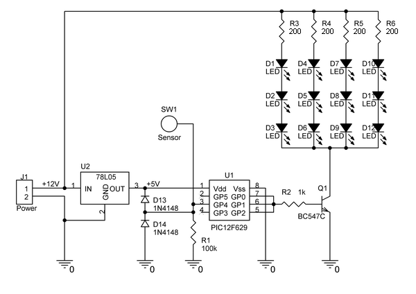 LED ШИМ светорегулатор с PIC12F629 – Penoff's Hobby Page